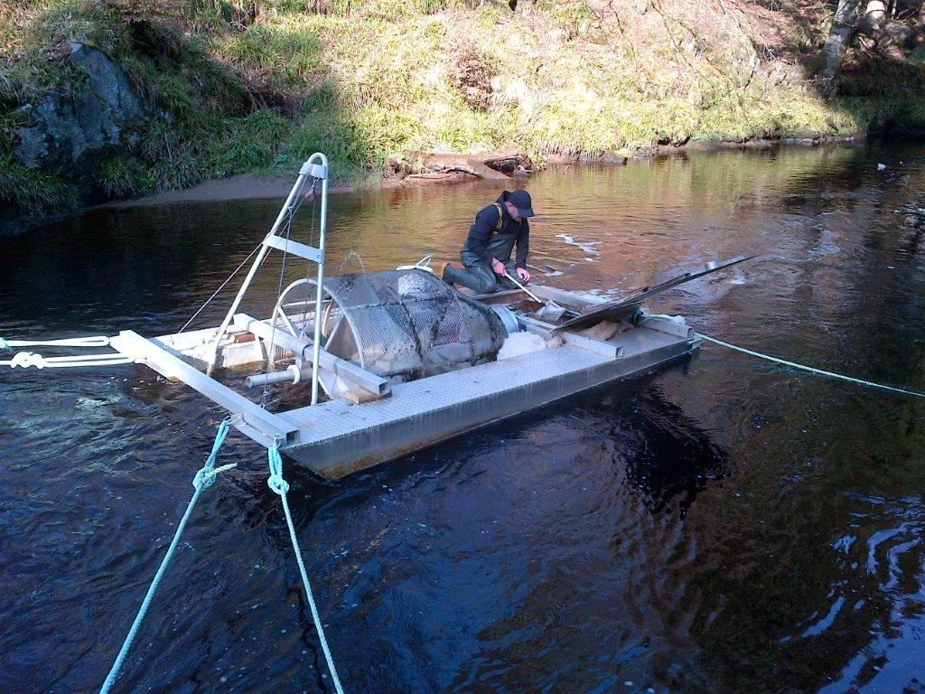 Smolt Trap trial 2024 - Findhorn, Nairn and Lossie Rivers Trust